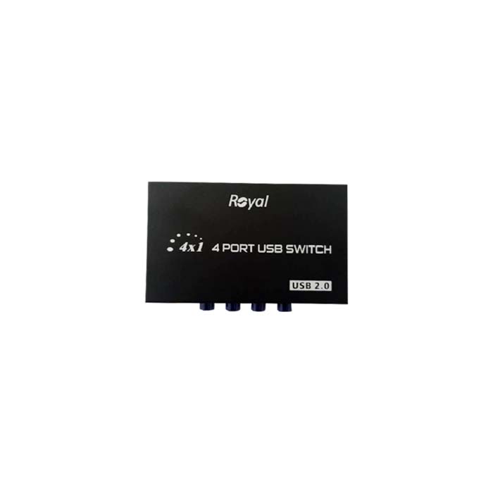 مشخصات قیمت و خرید دیتا سوئیچ 1به4 USB ROYAL | شاپ9