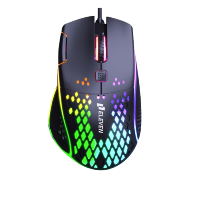 مشخصات، قیمت و خرید موس با سیم ELEVEN مدل GM6 |شاپ9